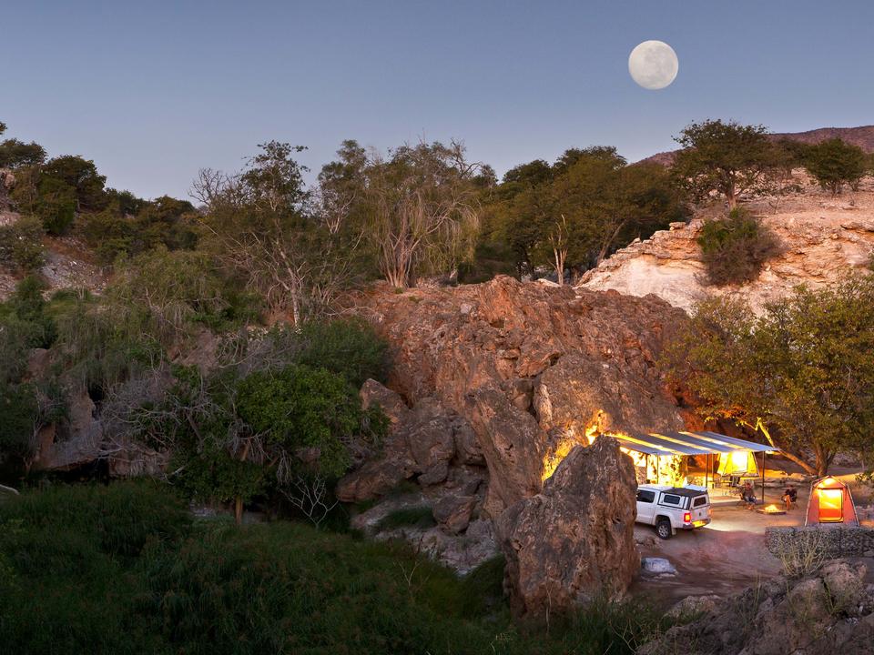 Ongongo Waterfall Campsite - Unterkünfte - Namibia Reisen ...